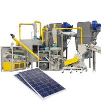 China PLC Controlled Solar Panels Recycling Plant for Photovoltaic Cell Crushing and Separating for sale