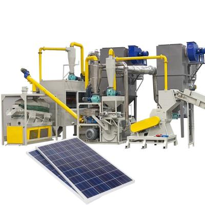 China 200-1000kg/h Solar Panel Recycling Machine for Photovoltaic Crushing and Separating for sale