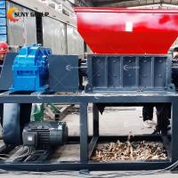 China Powerful 15kW Multifunctional Plastic Metal Crusher Shredder Mini Twin Shaft Shredder for sale