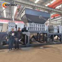 China 15kW Power Double Shaft Mini Plastic Drum Shredder Machine for Plastic Recycling Plant for sale
