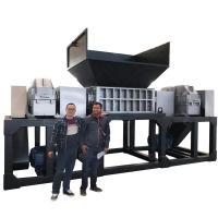 China 15KW Power Aluminum Castings And Crush Blocks Shredder/ Double Shaft Shredder Machine for sale