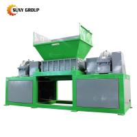 China 800-5000kg/h Capacity Double Shaft Shredder for Oil Filter and Waste Wood Pallet for sale