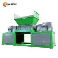 China Small Textile Shredder Double Shaft Fabric Shredding Equipment at Manufacturing Plant for sale