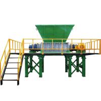 China Double Shaft Waste Textile Glass Fiber Shredder for Animal Bone 9CrSi/D2/SKD-11 Blades for sale