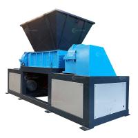 China Double Shaft Car Tire Recycling Shredder Water Tank Cutting Machine with PLC Control for sale