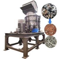 China 650 Spindle Speed High Capacity Vertical Type Hammer Crusher Machine with 2/4pcs Hammers for sale