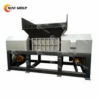 China Industrial Product Waste Tire Recycling Machine Double Shaft Shredder with PLC Control for sale