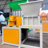 China Video outgoing-inspection Provided Mini Shredder Double Shaft Shredder 1200*600*1000mm for sale