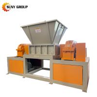 China Manufacturing Plant Double Shaft Shredder Machine for Scrap Metal Customizable Blades for sale