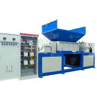 China Customizable Blades Double Shaft Shredder for Rubber Tire and Plastic Bottle Recycling for sale