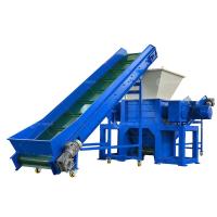 China Customizable Blades Double Shaft Shredder for Rubber Tire and Plastic Bottle Recycling for sale