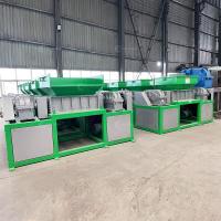 China Waste Wood Table Chair Double Shaft Shredder with Customizable Blades and PLC Control for sale