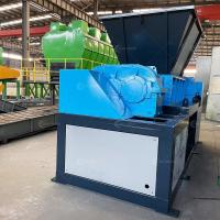 China Waste Wood Table Chair Double Shaft Shredder with Customizable Blades and PLC Control for sale