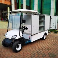 China Electric Golf Cart 4 Wheel 2 Passengers Car With Container Load Buggy Stroller for sale