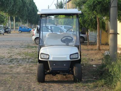 China White 60V 30 Mph Electric 6 Seater Golf Cart Lead Acid Battery ODM for sale