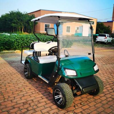 China Green Color Mobility Chariot Road Legal 4 Seater Golf Cart 2000w 4 Wheel Dual Drive for sale
