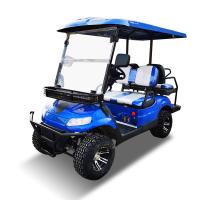 China ODM Blue 6KW 4 Seater Golf Cart Electric Powered CE Certificated for sale