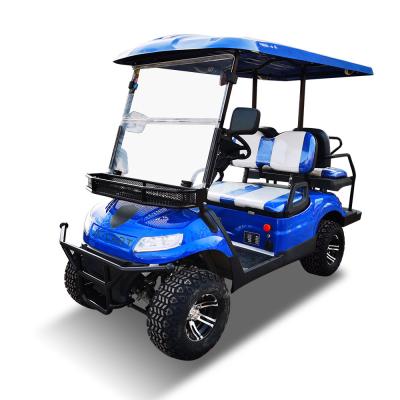 China ODM Blue 6KW 4 Seater Golf Cart Electric Powered CE Certificated for sale