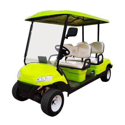 China 4 Seats Golf Cart with Motor 3.5-6 KW and Speed 30-40km/h color customizable for club garden hotel for sale