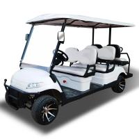China 4 Wheel 6 Seaters Electric Golf Carts 2024 Customized Free Shipping Front-Light for sale