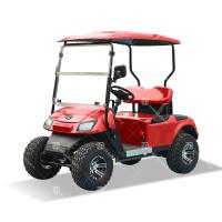 China Red Color 14 Inches Off-Road Tires 4 Wheel LSV Utility 2 Seater Mini Golf Cart Off Road Custom for sale
