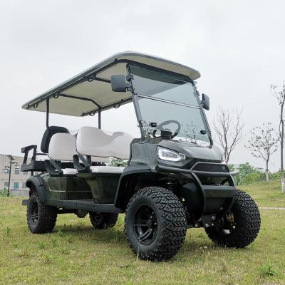 China New 6 Seater Golf Cart High Quality Strong Power With Lithium Battery And 12'' Off -Road Tires for sale