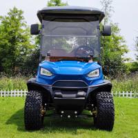 China Blue 6 Seater Golf Cart wheelbase 2420mm charging time 6-8 hours Ground clearance 120mm for sale