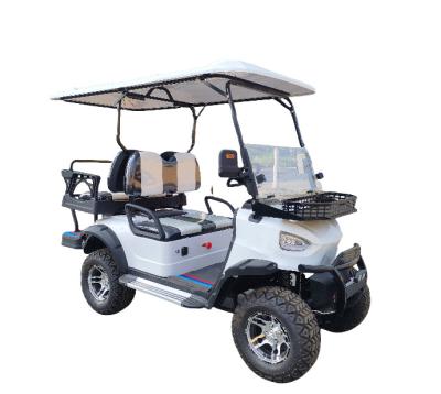 China Factory 4 Seats Electric Golf Cart Off Road Aluminum Wheels Club Cheap Price for sale