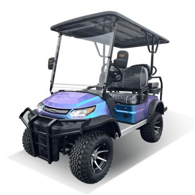 China New 4 Seats Electric Golf Cart Aluminum Wheels Advanced Club Cheap Price for sale