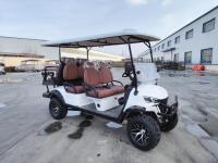 China Customized Off Road Red 6 Seaters Golf Cart With AC Motor 3.5 KW Lead Acid Battery for sale