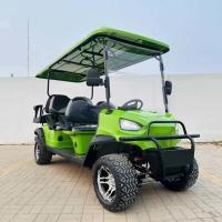 China Four Seat 60v 100ah MacPherson Independent Suspension Electric Golf Cart Off-Road Tires for sale