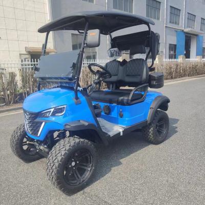 China Steel Frame Electric 2 Seater Golf Cart 60V Self Compensating Rack Pinion Steering for sale