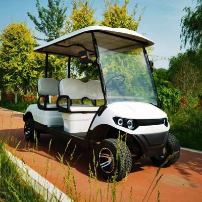 China 4 Seater Electric Golf Cart White Outdoor Lithium Battery Manufacturer Wholesale for sale