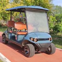 China 4 Seater Electric Golf Cart Blue Outdoor Theme Park Lithium Battery Manufacturer Wholesale for sale