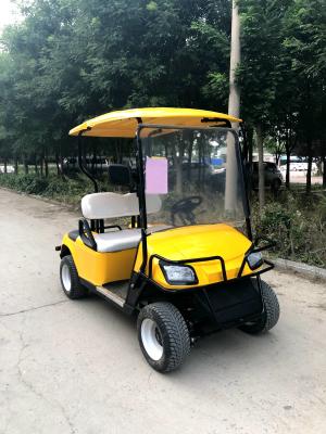 China Yellow Color 2 Seater Golf Car Motor Depot AC Motor 3.5kw Wheelbase 2300mm for sale