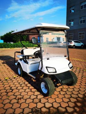 China OEM White Color 4 Seater Golf Cart 2+2 220V 3.5kw Minimum Turning 5600mm for sale