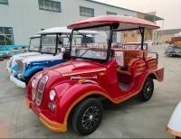China OEM Red Color Classic Golf Cart 6 Seaters 220V 4kw Ac Motor 72V*100AH for sale