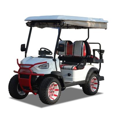 China Lead-acid Battery Operated 4 Passenger Customized Off  Road Electric Golf  Cart for sale