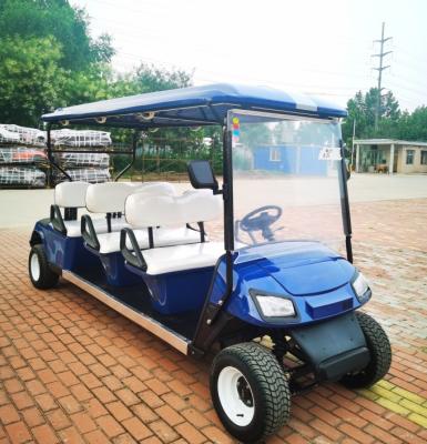 China OEM New 6 Seaters Golf Cart 4 Wheels Certificated 60v 100ah Lead-Acid Battery Minimum turning radius 4000mm for sale