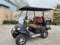 China Black Color 4 Seater Golf Cart wheelbase 1720mm Ground clearance 235mm for sale