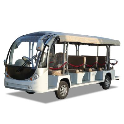 China Without Door Sightseeing Bus Electric 14 Seats Mini Bus Without Air Conditioner for sale