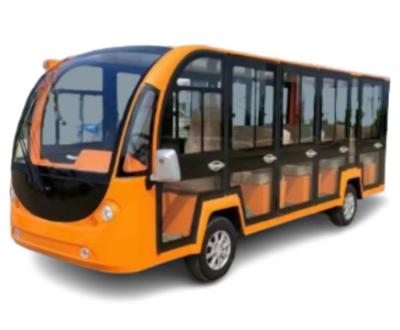 China Electric Sightseeing Bus 14 Seats Mini Bus With Door 2024 Factory New Style Bus for sale