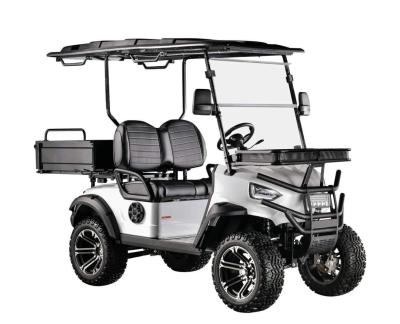 China Hunting vehicle Buggy Off Road Electric Golf Cart  4-seater 2+2 seats cargo bucket without battery 4kw for sale