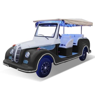 China 8 Seats Classic Golf Cart Steel Frame Iron Shell Stamping Body 5kw 48V*150AH Battery Operated for sale