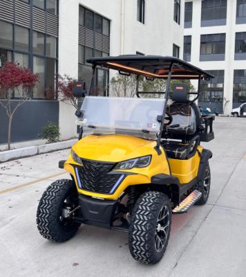 China 2+2-Seater Golf Cart With CE Certification Off-Road Tires And Body Color Customizable for sale