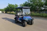 China Max Speed 40km/H Golf Cart 4 Passenger Color Changing Paint Lithium Battery Off Road Tires for sale