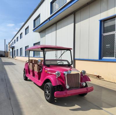 China Classic Car 8 Seats  Electric Tourist Car Sightseeing Bus Three Rows Of Seats for sale