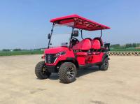 China Rose Pink 4+2 Seat Electric Golf Cart 4kw Off-Road Model for sale