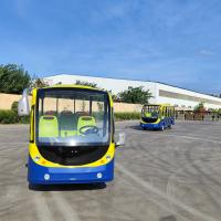 China New Style Sightseeing Bus Car Electric Buggy 14 Seats Mini Bus Without Door 7.5kw 72V for sale