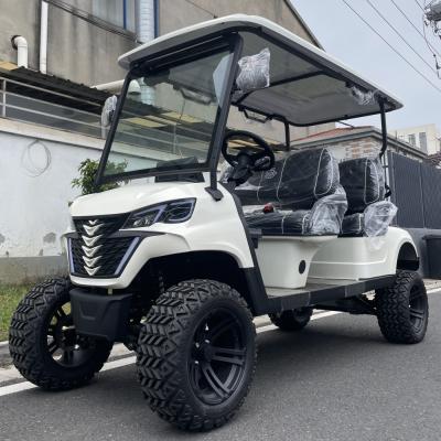 China Stylish Appearance 5kw Motor Electric Lithium Battery Golf Cart 14 Inch Off-Road Tires Solid Chassis for sale